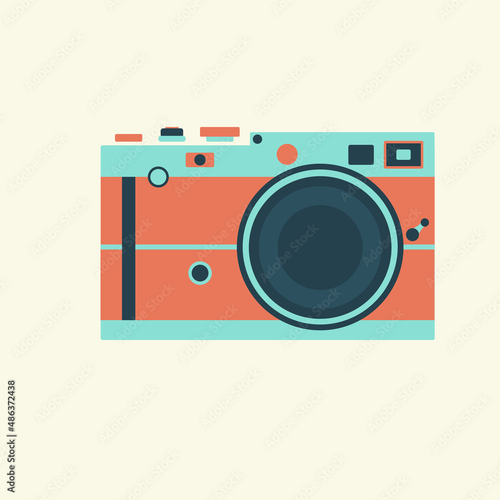 Illustration of the analog camera from the 90s. 90s Nostalgia. 90s ...