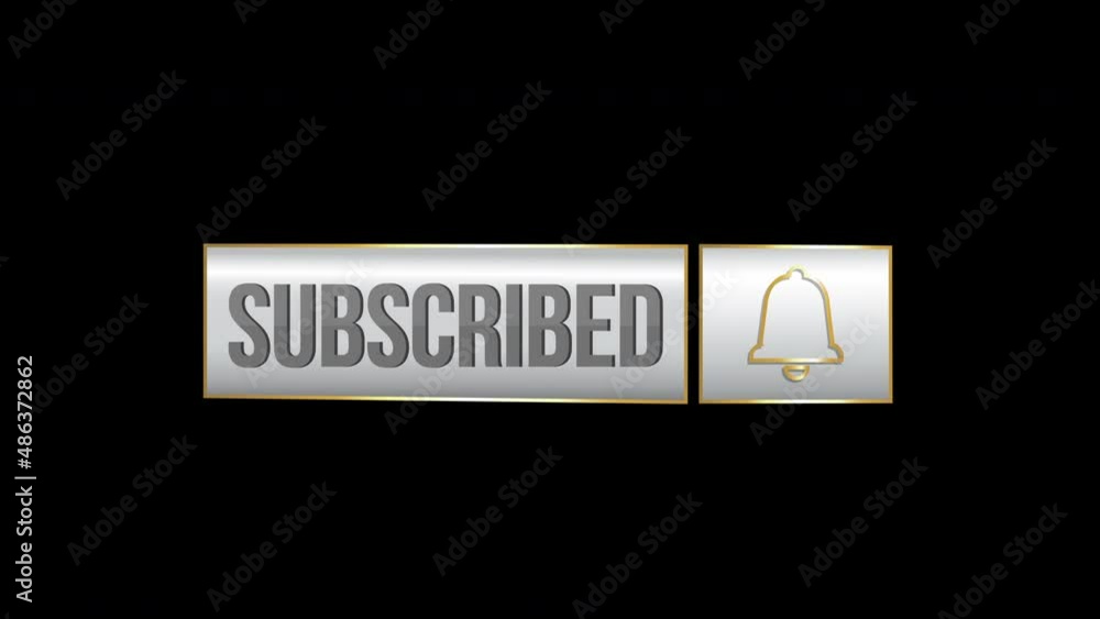 Animated Mouse Clicking a Subscribe Button and notification bell Button ...