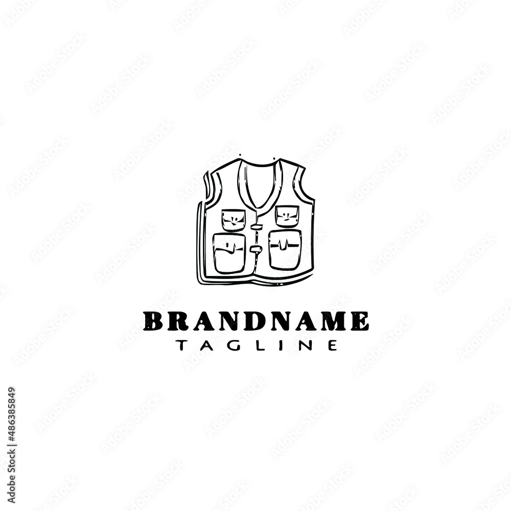 vest logo icon design template vector illustration Stock Vector | Adobe ...