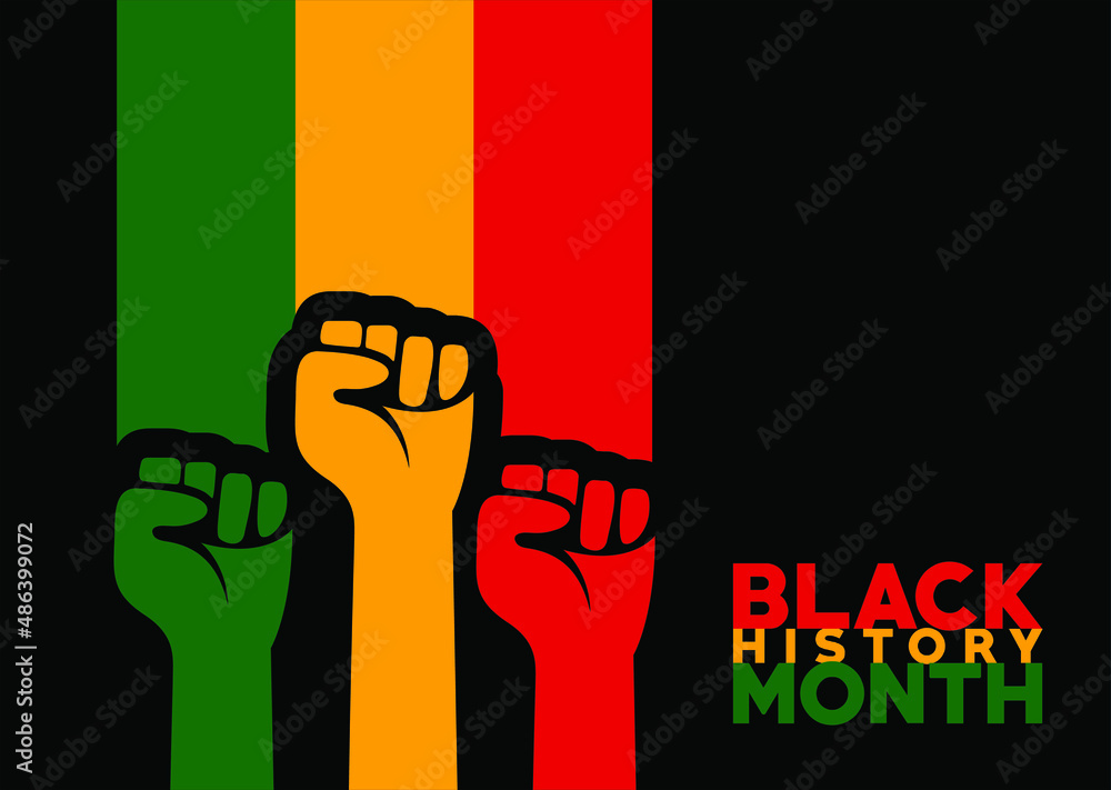 Celebrate of Black History Month design. Vector illustration and icon ...