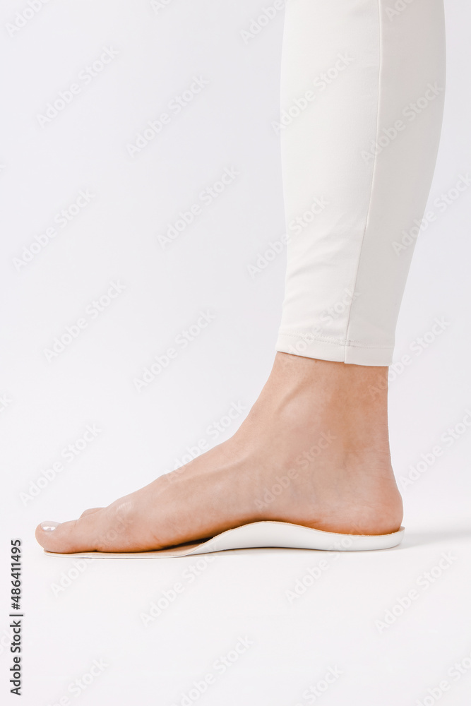 Medical insoles. Isolated orthopedic insoles on a white background ...