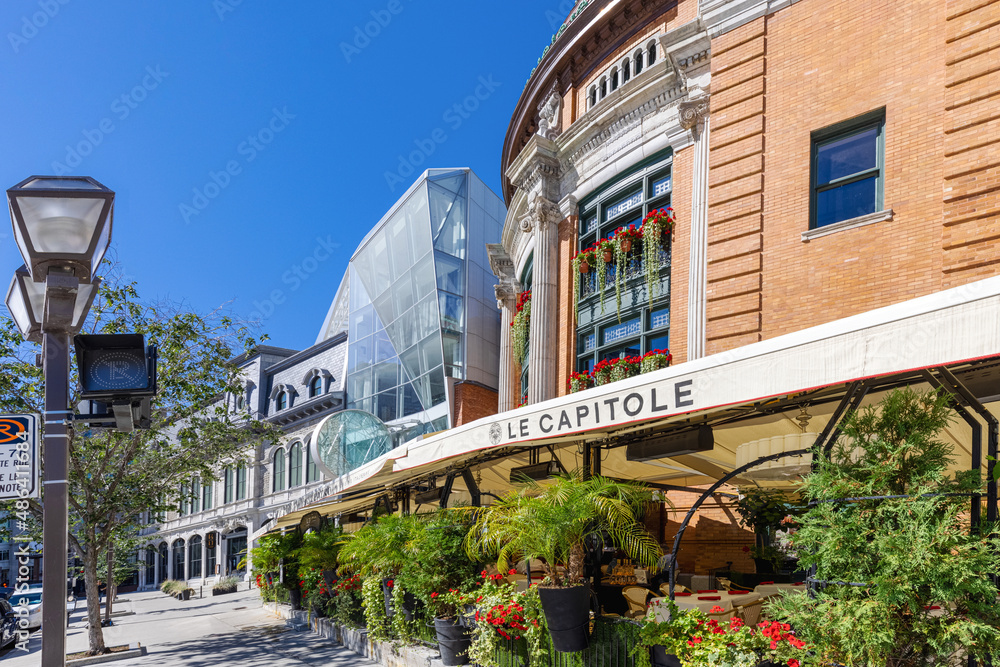 Quebec City, Quebec, Canada, 20 September, 2021: Quebec city downtown ...
