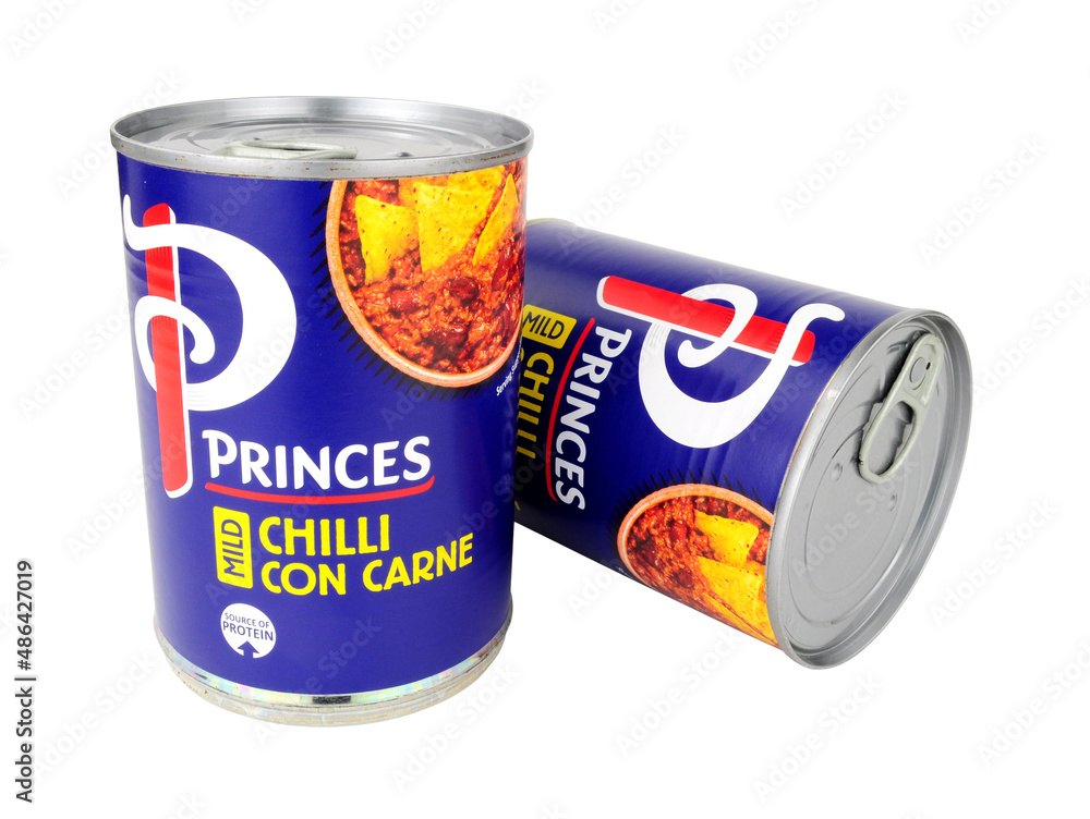 Princess brand tinned mild beef chilli con carne convenience food ...