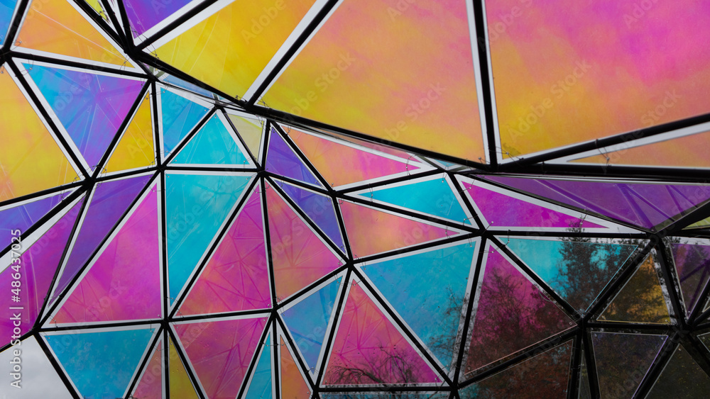 Photo & Art Print Artistic structure made from plexiglass and metal, CW