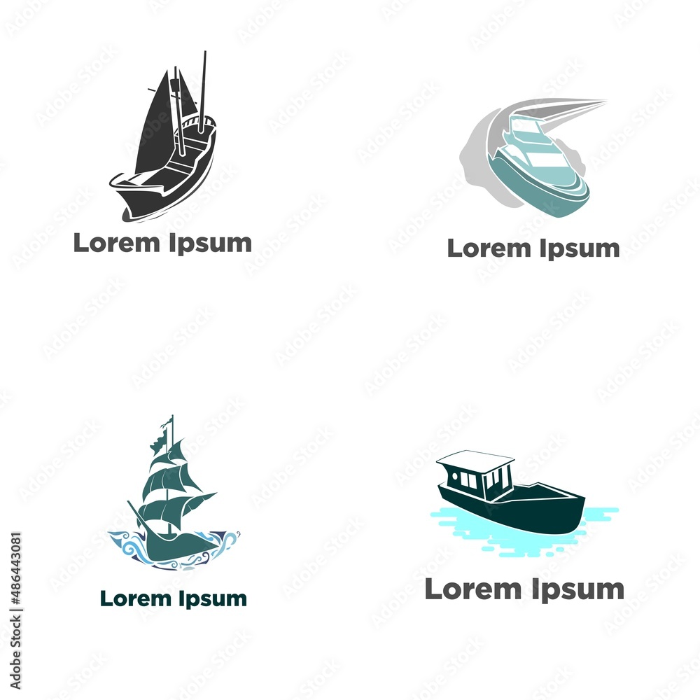 Ship Logo Design Template. ship logos ship Transportation icon for ...