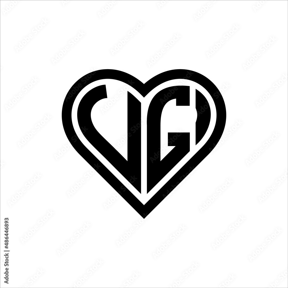 UVG Letter logo design emblem vector Icon, emblem with white background ...