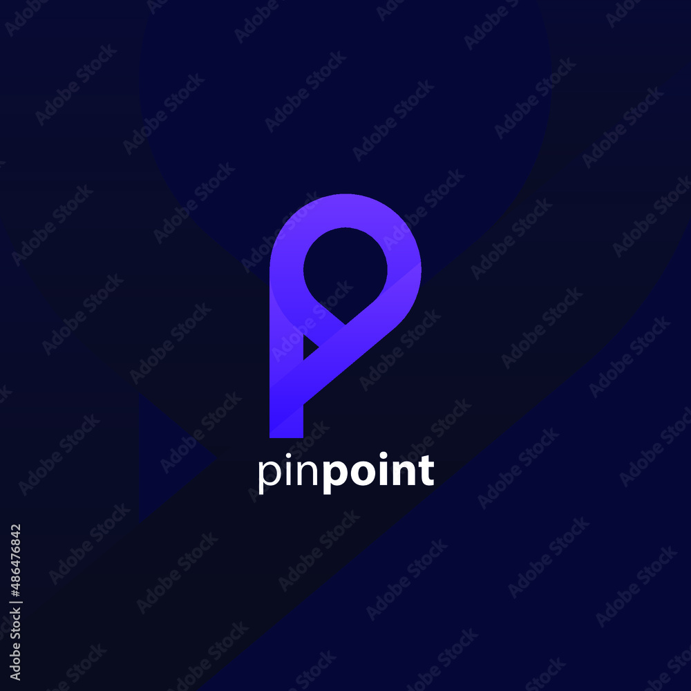 Letter P+Location logo, P+Point Logo Design, P letter location logomark ...
