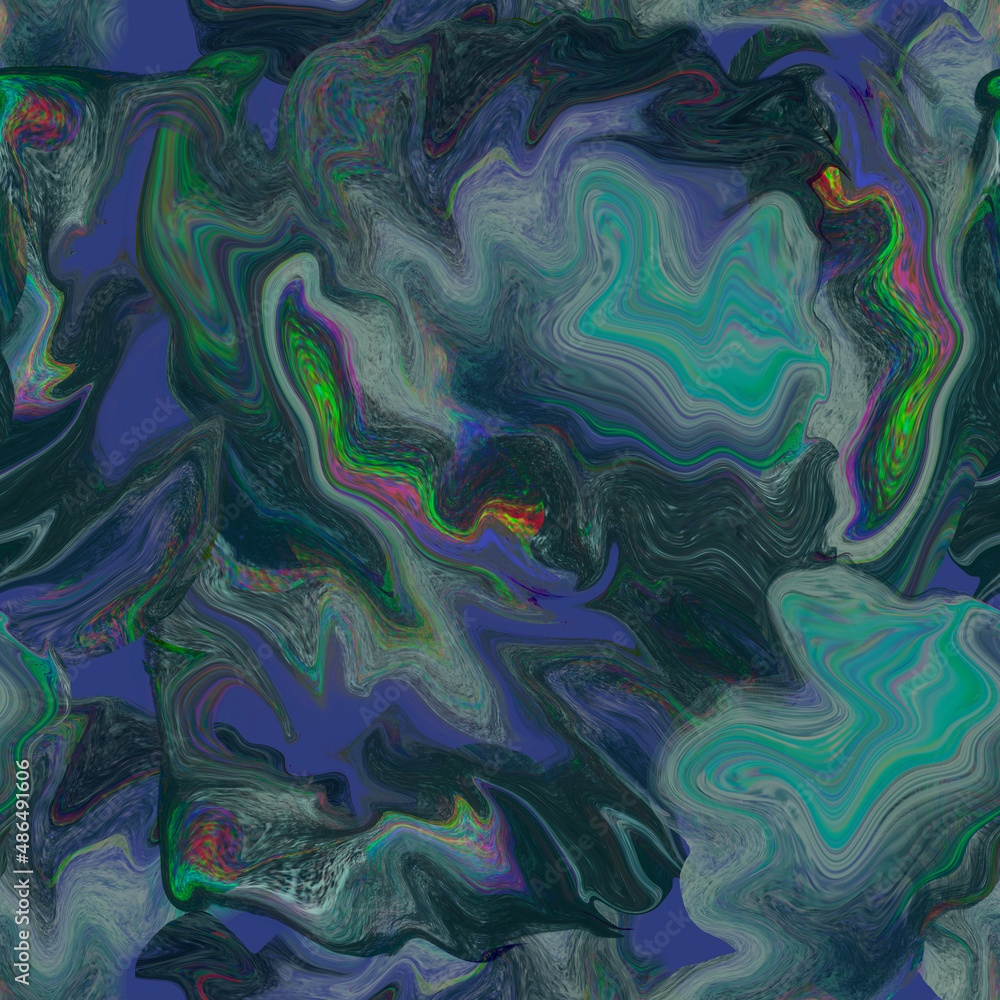 Seamless digital marble patterns. Beautiful curves and transitions of ...