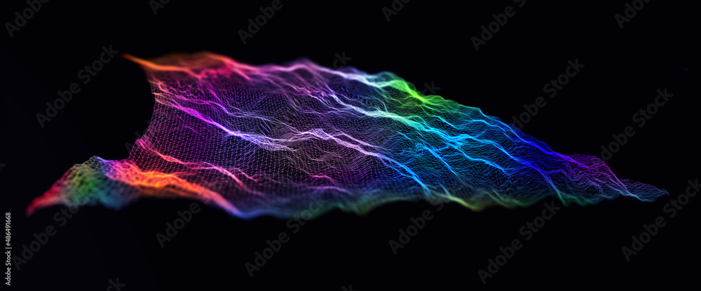 Fabric of complex data model. Structures of color in spectrum of ...