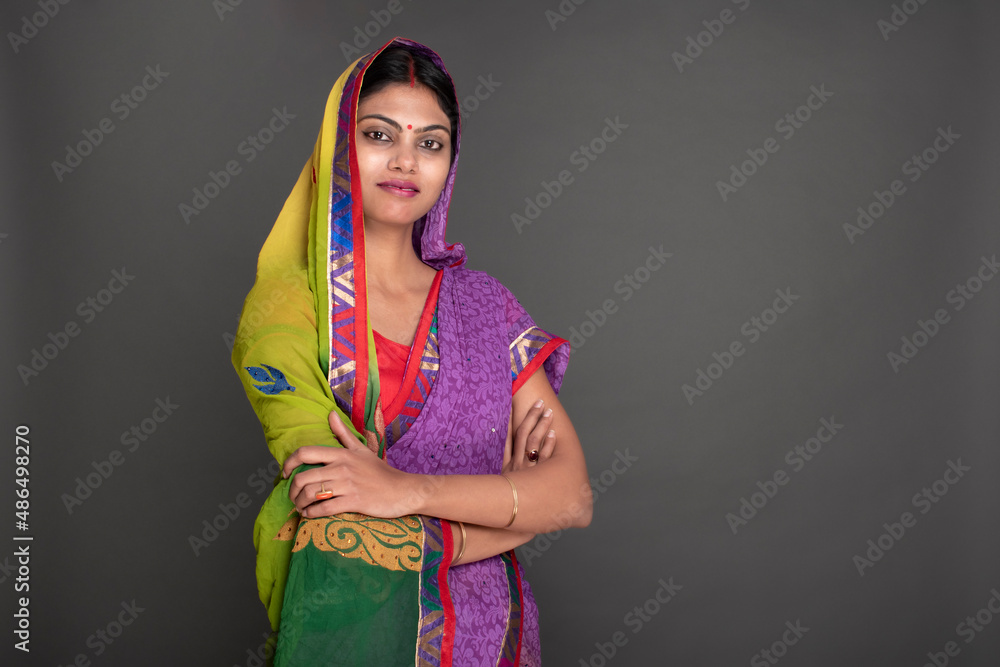 Portraits of young rural woman Stock Photo | Adobe Stock