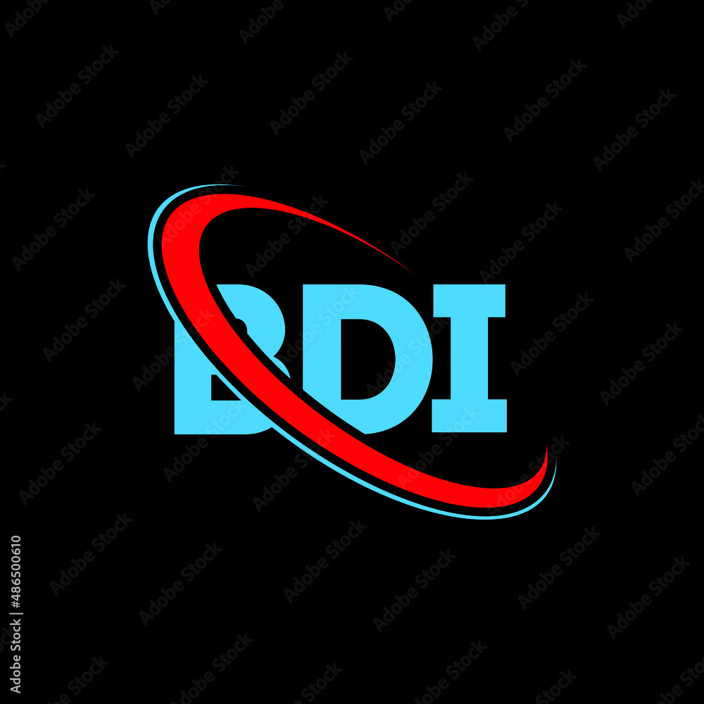 BDI logo. BDI letter. BDI letter logo design. Initials BDI logo linked ...