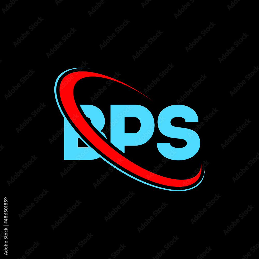 BPS logo. BPS letter. BPS letter logo design. Initials BPS logo linked with circle and uppercase ...
