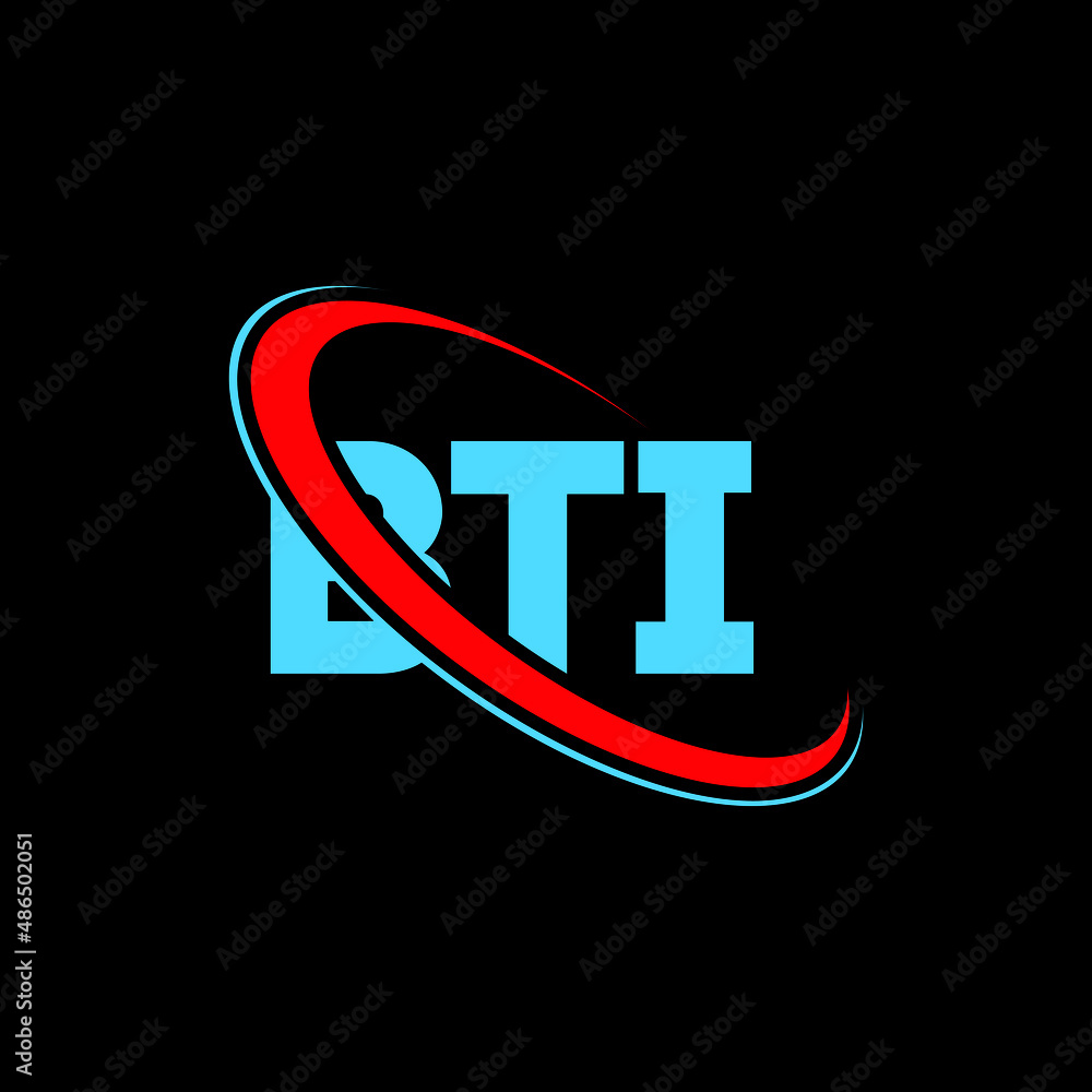 BTI logo. BTI letter. BTI letter logo design. Initials BTI logo linked ...