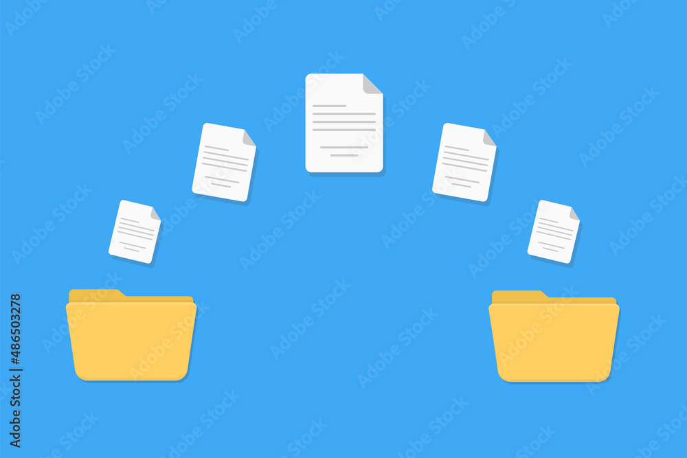 file transfer icon - vector illustration . file, folder, document, data ...