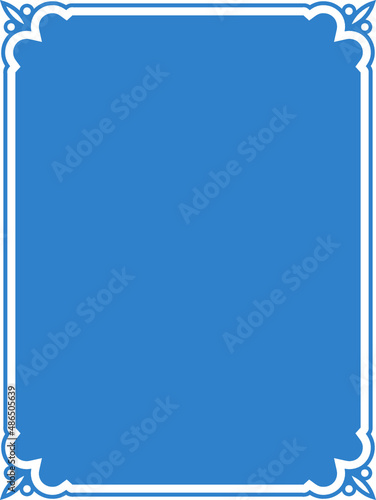 Blue Border Line Clip Art