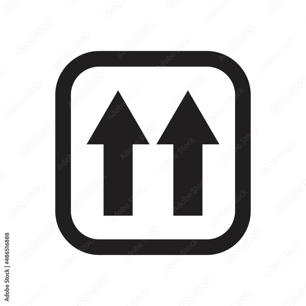 this way up symbol design Stock Vector | Adobe Stock