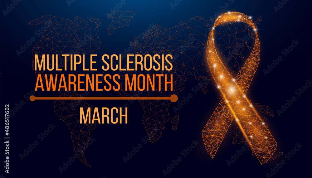 Multiple sclerosis awareness month concept. Banner template with ...