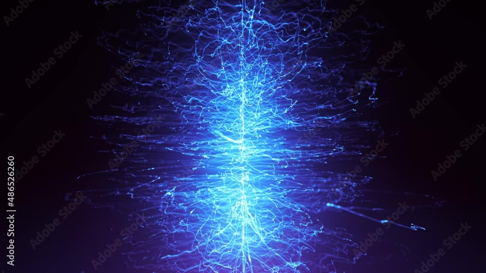 Abstract Energy Forcefield Particles Background Loop/ 4k animation of ...