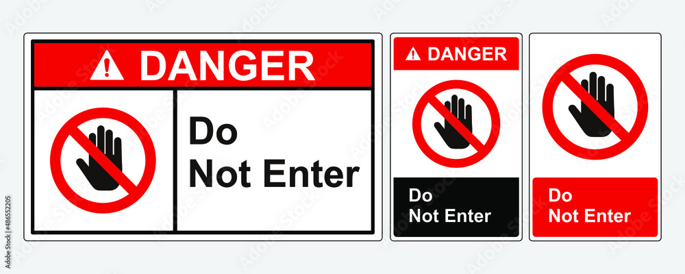 Photo & Art Print access, alert, attention, caution, concept, enter ...
