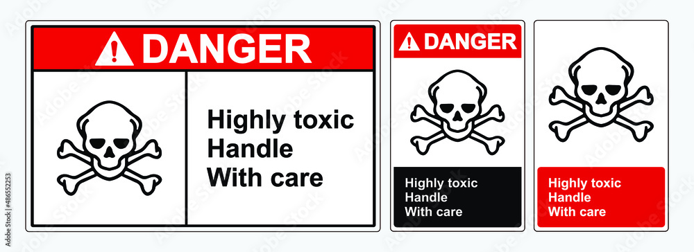 Safety sign danger ammonia. Safety sign Vector Illustration. OSHA and ...