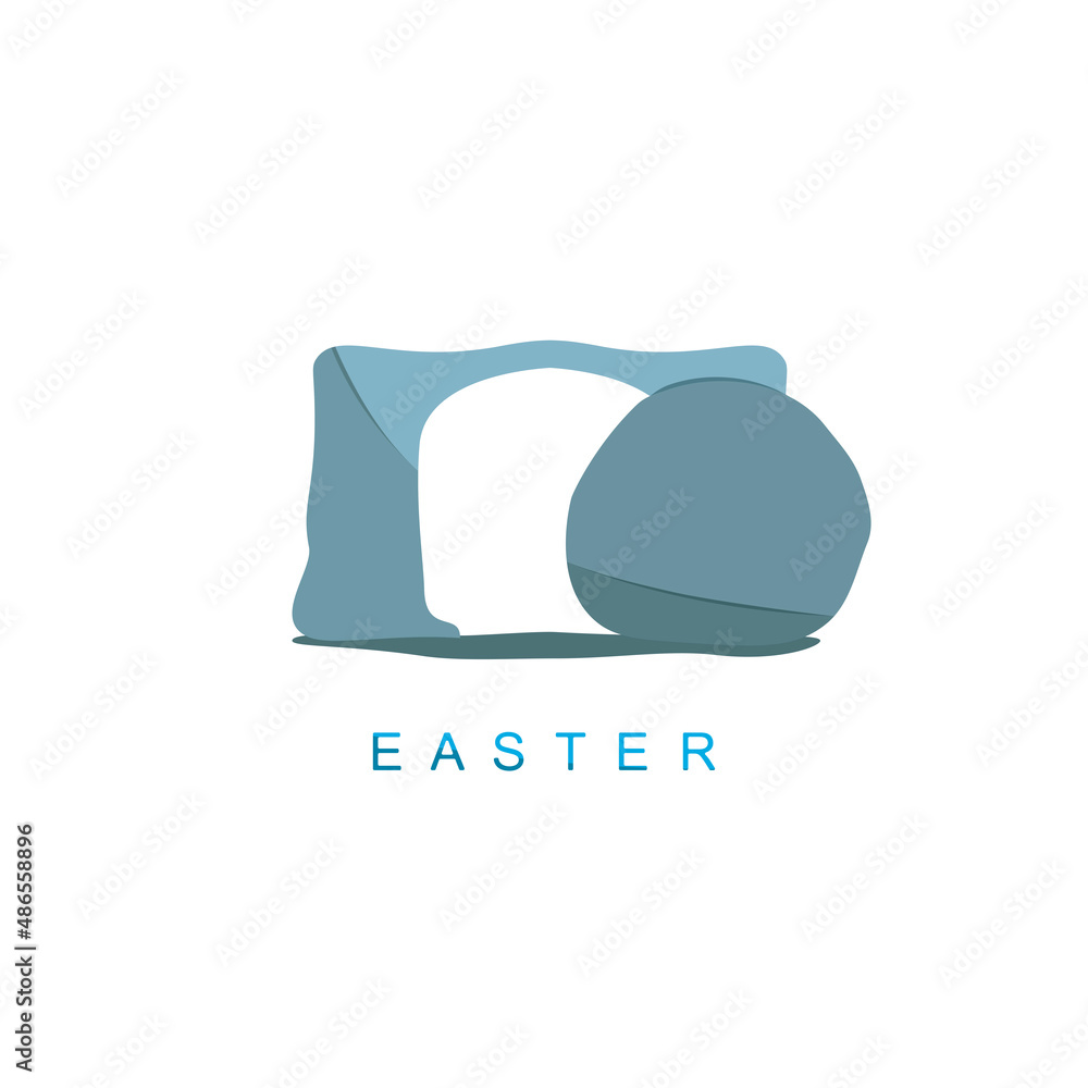 Icon of the cave of the resurrection of Jesus Christ. Stock Vector ...