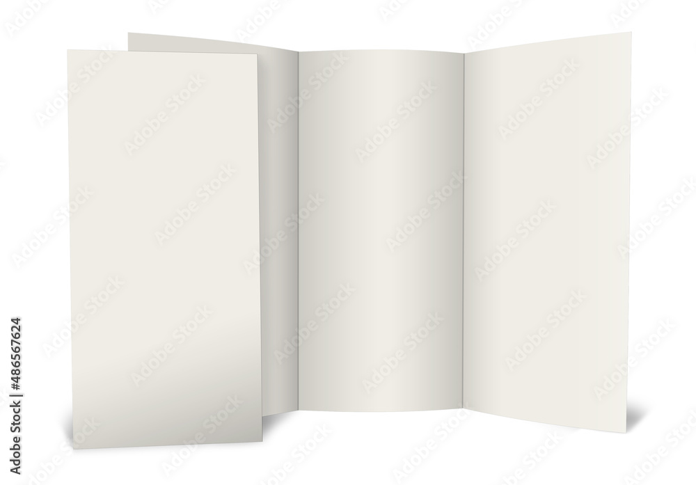 Brochure blank white template for presentation layouts and design ...