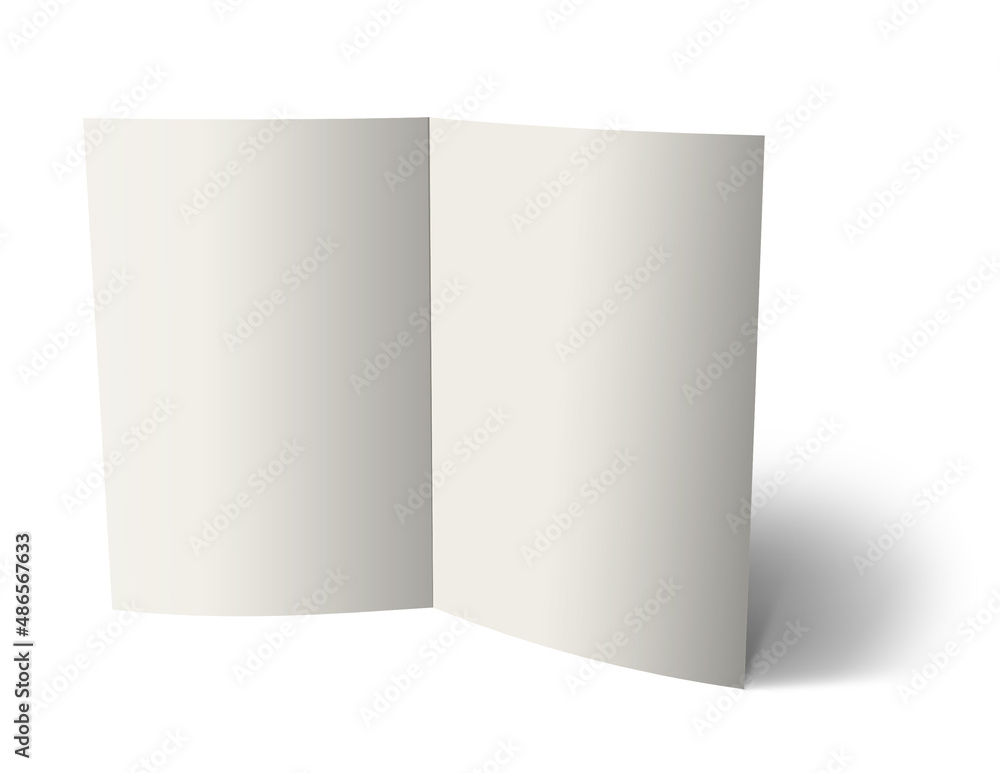 Brochure blank white template for presentation layouts and design ...