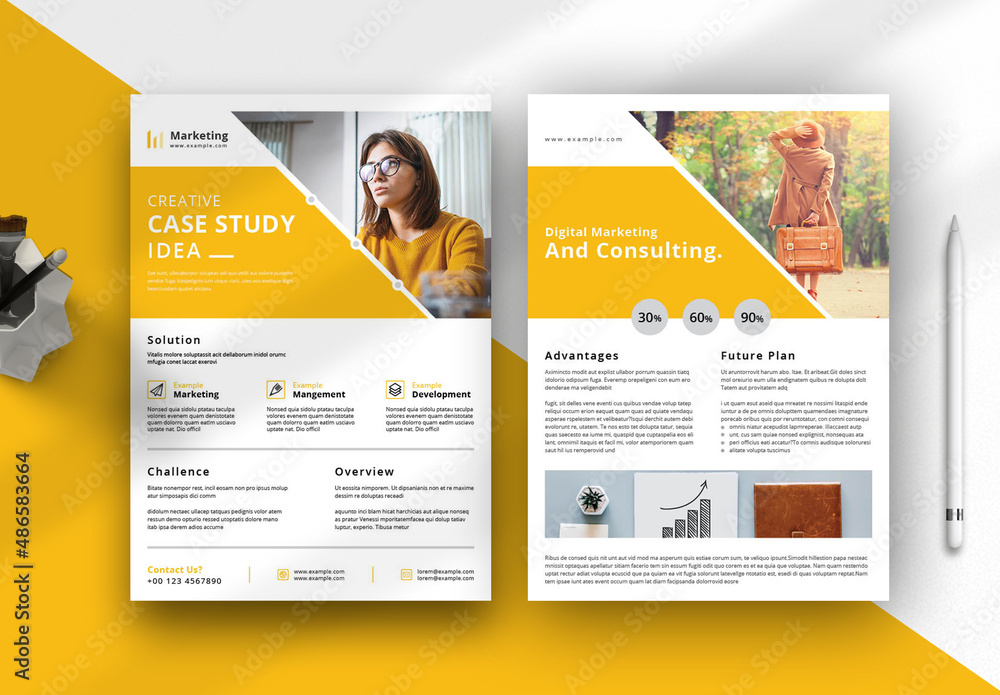 Creative Case Study Stock Template | Adobe Stock