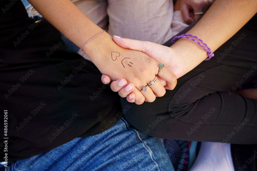 Friends shaking hands Stock Photo | Adobe Stock