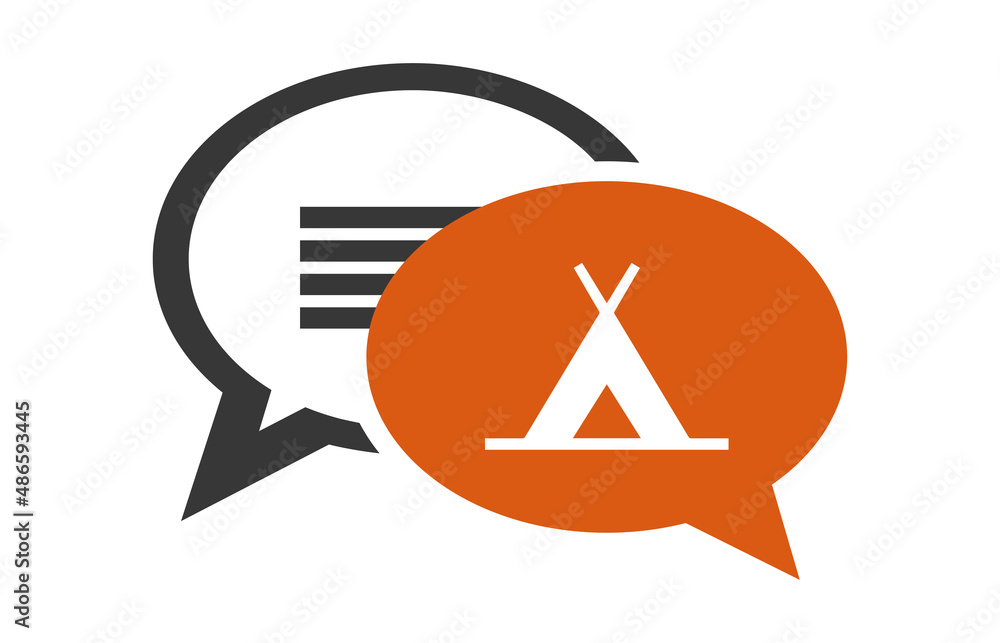 Logo tente. Stock Vector | Adobe Stock