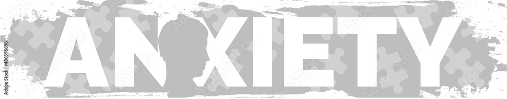 Depression, banner. Stop depression sign. Open hand silhouette. Wording ...