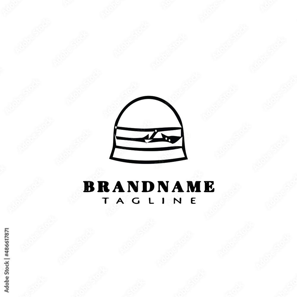 bonnet logo design template icon black isolated vector unique Stock ...