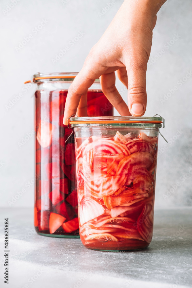 Beetroot in a jar Stock Photo | Adobe Stock