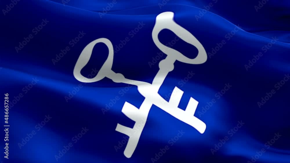 Protestant Christian church Flag Animation background video waving in ...