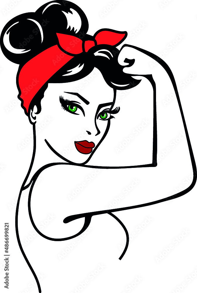 Rosie the Riveter Stock Vector | Adobe Stock