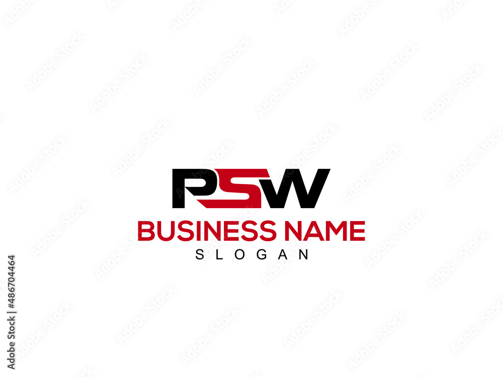 Initial PSW Logo, Alphabet Letters psw or ps Logo Icon Vector Image ...