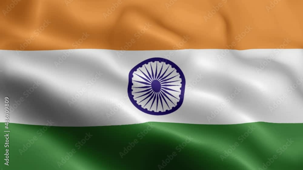A beautiful view of india flag video 3d flag waving video india flag HD ...