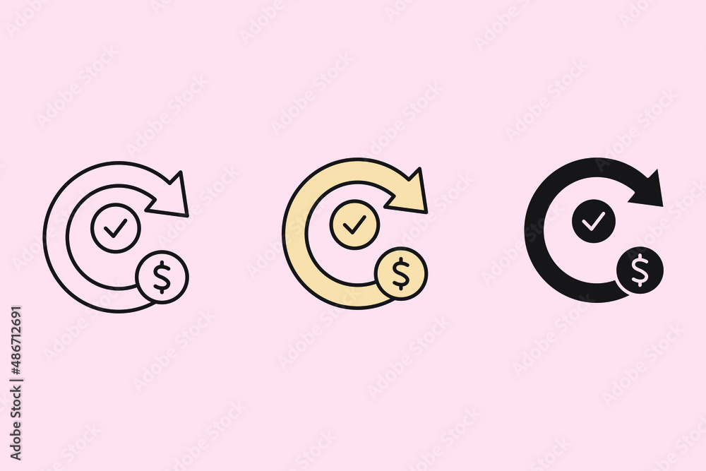 exchange icons symbol vector elements for infographic web Stock Vector ...