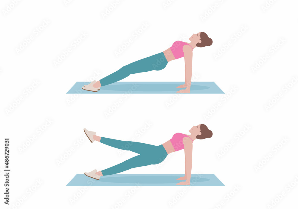 Women doing exercises. Benefits of doing Reverse Plank. stretching key ...