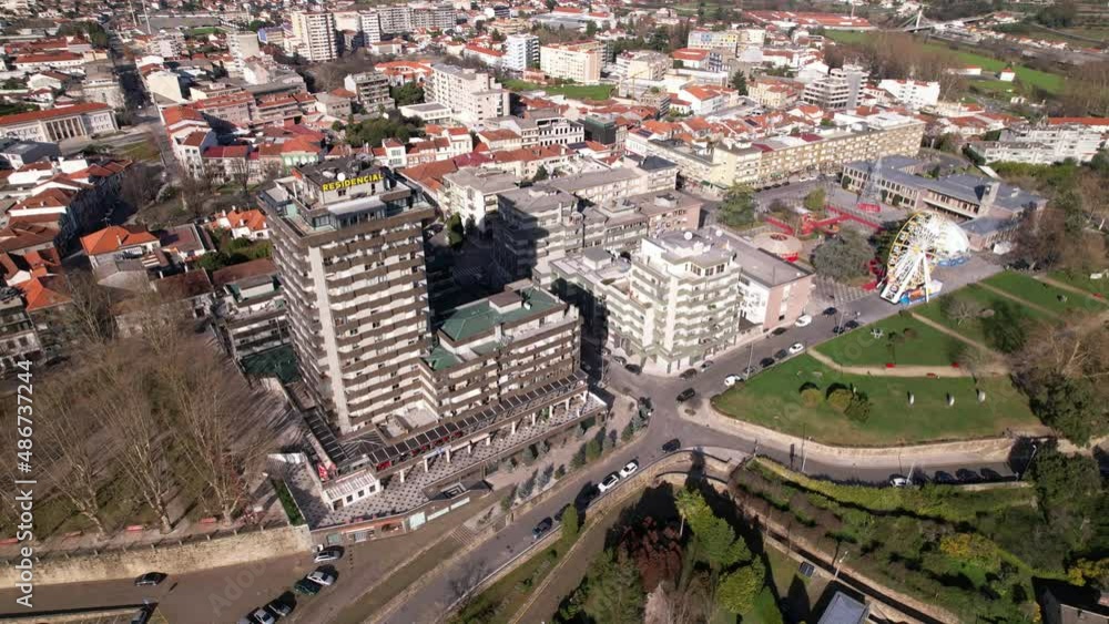 Santo Tirso, Portugal - January 1, 2022: DRONE AERIAL FOOTAGE ...