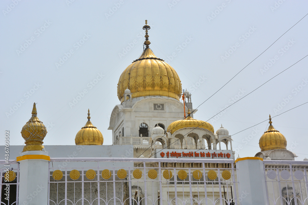 New Delhi, India - The roof to the most important Sikh temple ...