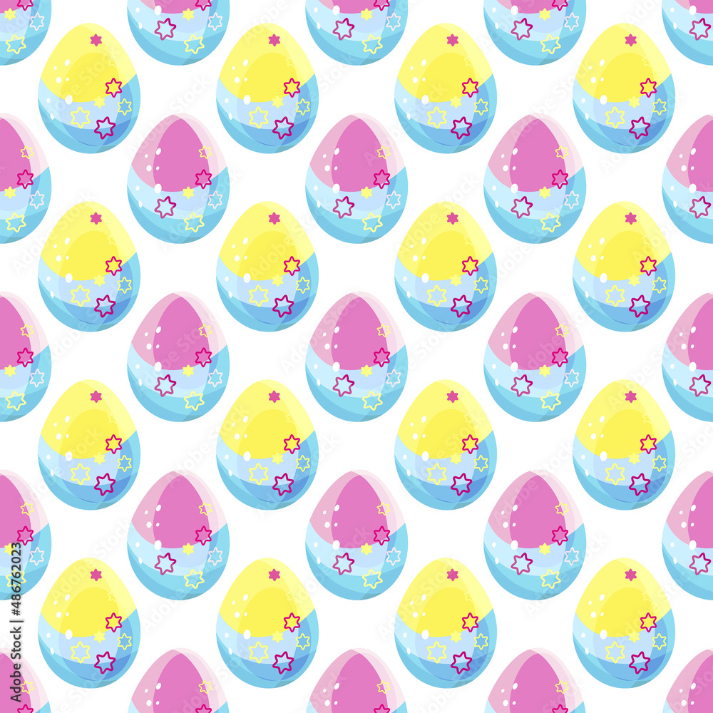Seamless texture. Backgrounds with Easter eggs. For the Easter holiday ...