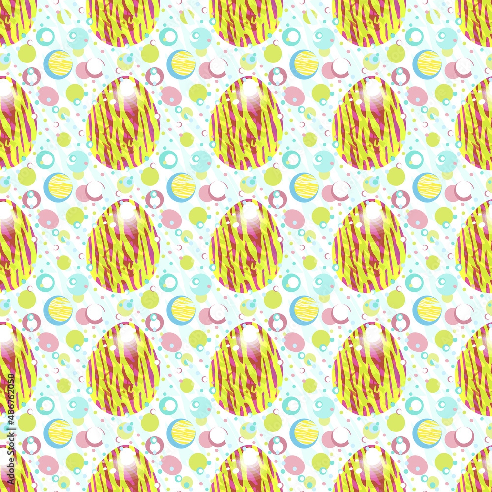 Seamless texture. Backgrounds with Easter eggs. For the Easter holiday ...