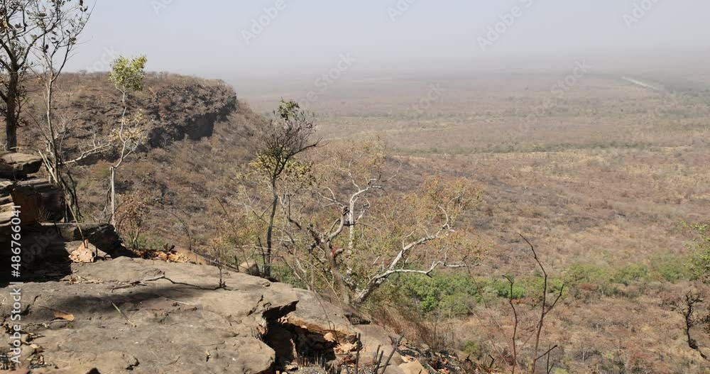 Gambaga Escarpment Volta river valley northern Ghana landscape ...