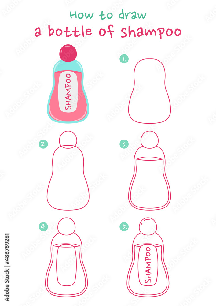 How To Draw Bottle Of Shampoo Vector Illustration Draw A Shampoo how-to-draw-bottle-of-shampoo-vector-illustration-draw-a-shampoo