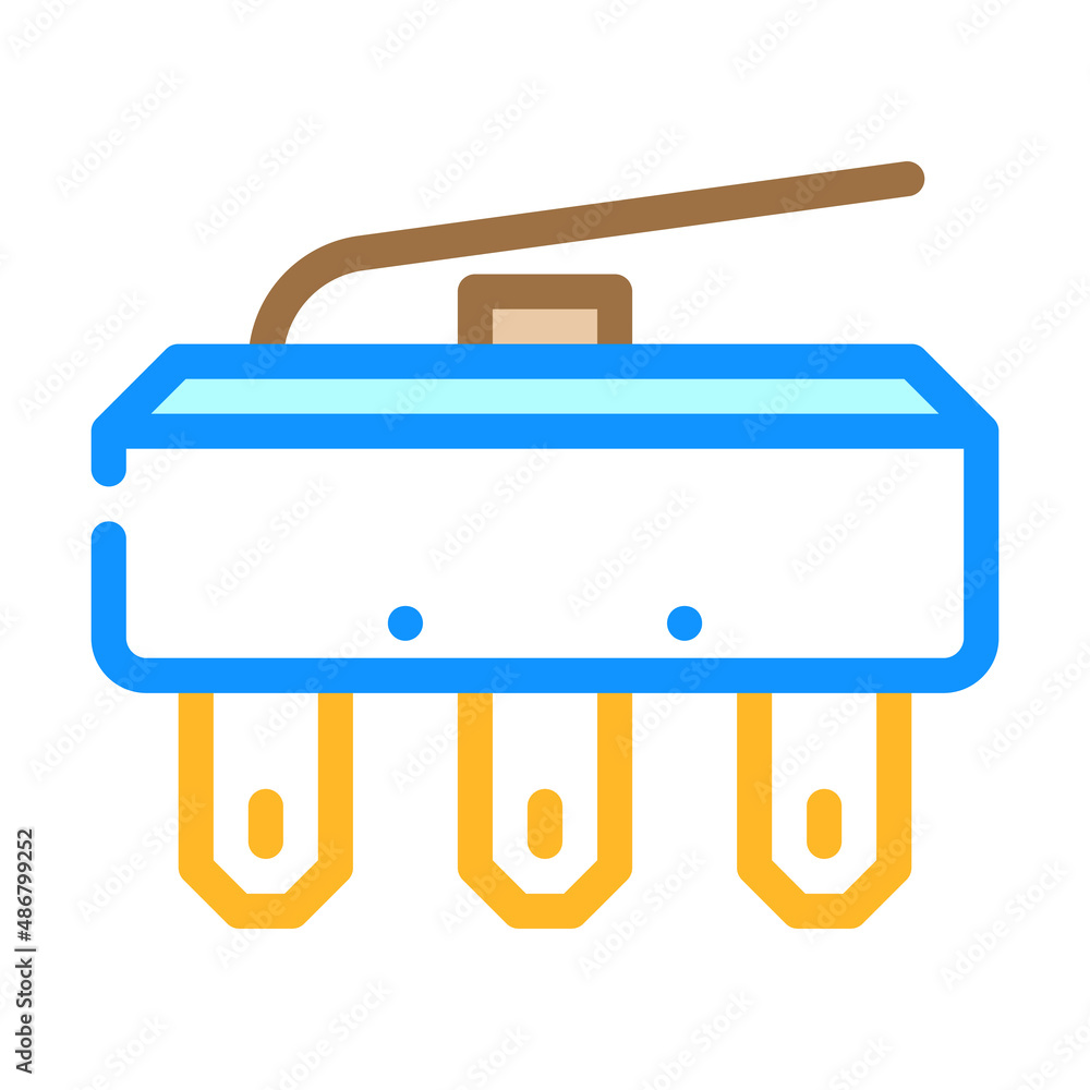 limit switch color icon vector. limit switch sign. isolated symbol ...