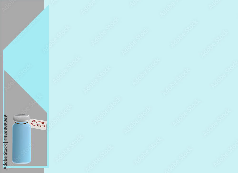 medical powerpoint background vaccine booster vial presentation blue ...