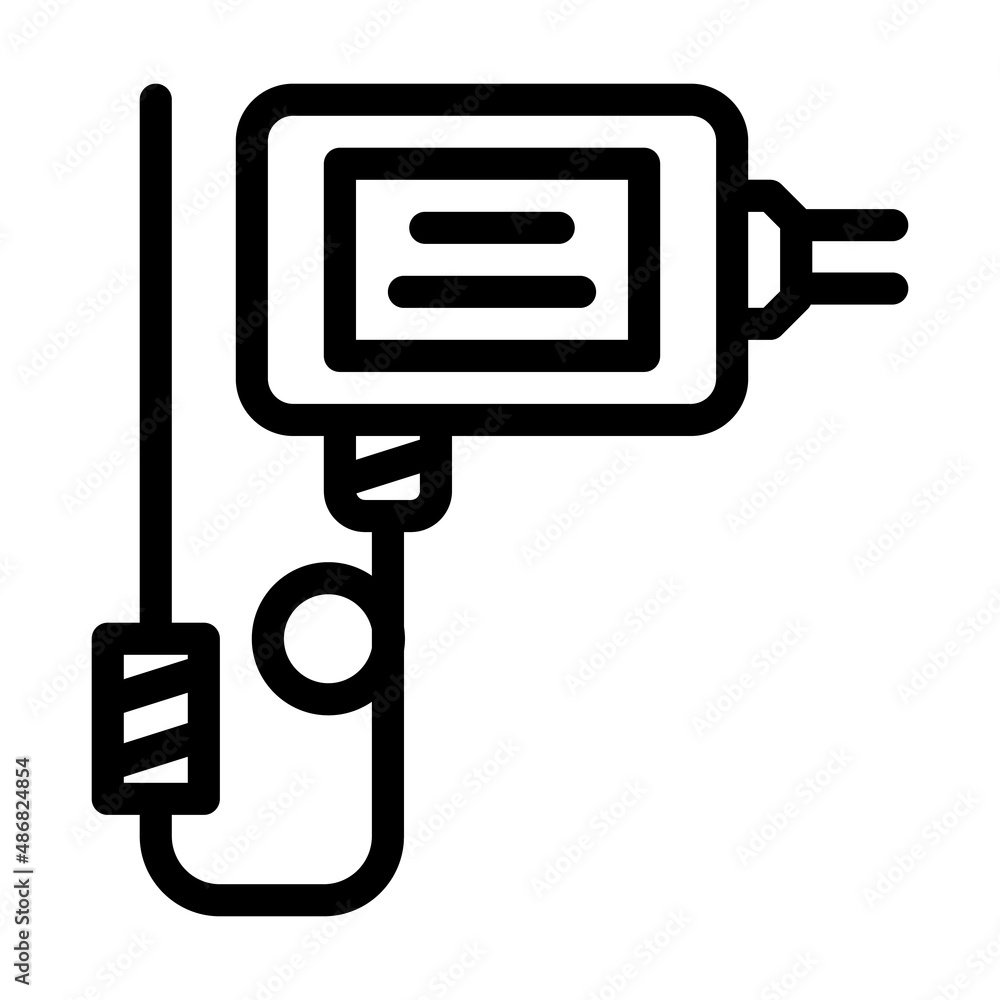 liquid flow switch line icon vector. liquid flow switch sign. isolated ...