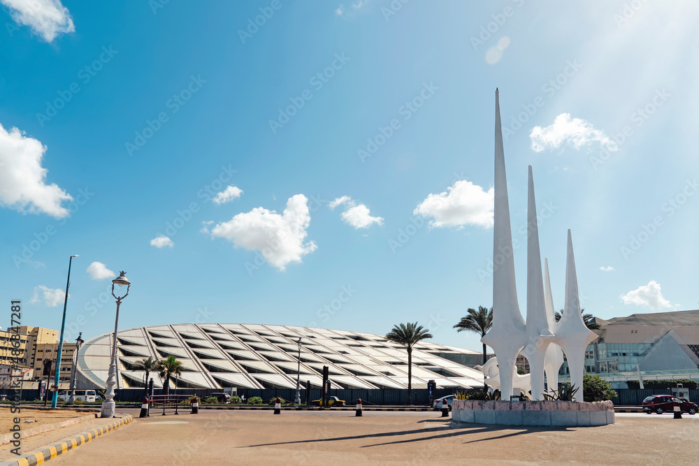 The library of Alexandria, one of the famous library in the world. It ...