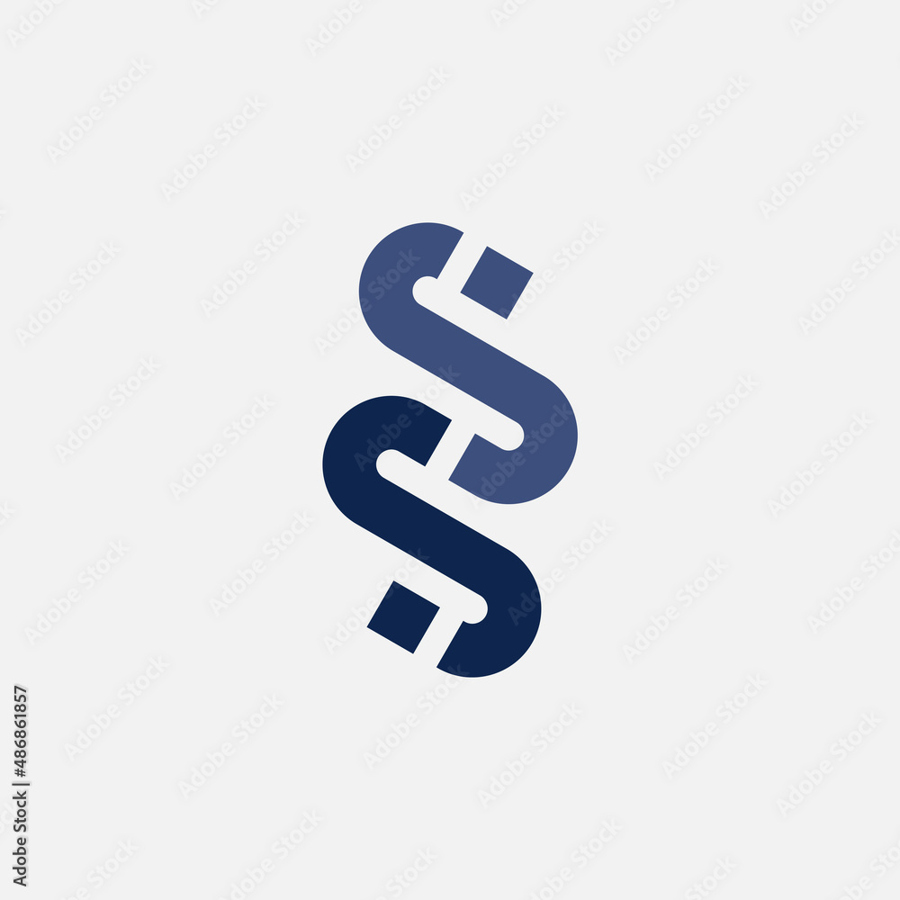 Simple and modern letter SS logo design template elements Stock Vector ...